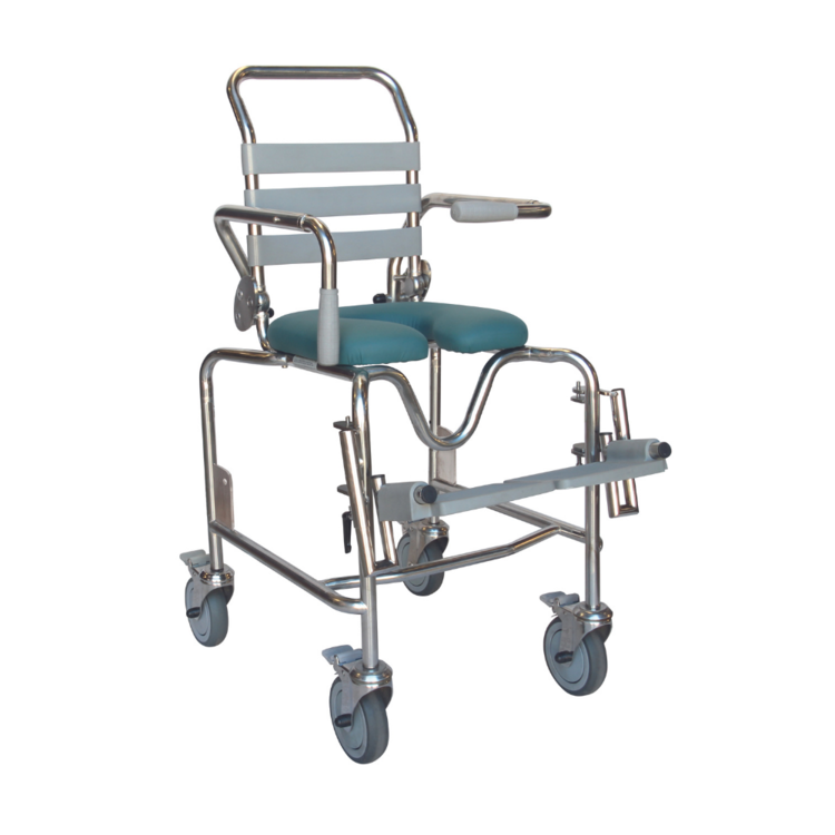 Juvo Attendant Propelled Shower Commode - Apex Mobility – APEX Mobility